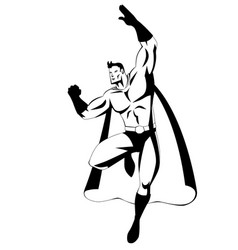 Flying superhero icon action Royalty Free Vector Image