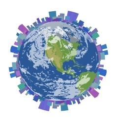 Realistic earth Royalty Free Vector Image - VectorStock