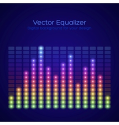 Music equalizer dynamic volume Royalty Free Vector Image