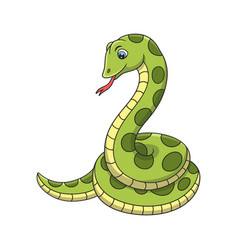Cute cartoon snakes boy and girl Royalty Free Vector Image