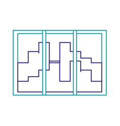 Windows set with different design of frames Vector Image