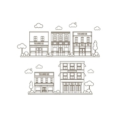 Heritage mansion building Royalty Free Vector Image