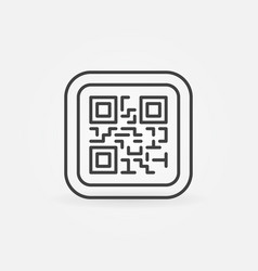 Qr scanner modern flat style Royalty Free Vector Image