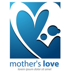 Mother love logo and symbols Vector Image by tachyglossus - Image ...