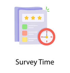 Online survey feedback form on screen icon Vector Image