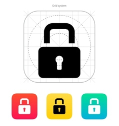 Open padlock icon isolated lock symbol flat Vector Image