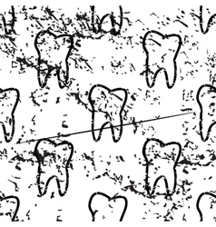 Dental seamless pattern Linear icons Flat design Vector Image by ...