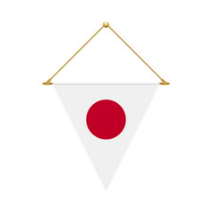 Chinese triangle flag hanging Royalty Free Vector Image