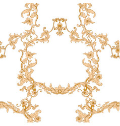 Seamless pattern in baroque rococo victorian Vector Image