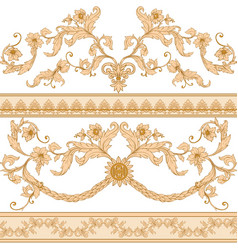 Seamless pattern in baroque rococo victorian Vector Image