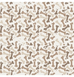 Seamless pattern with a bone ball collar doodle Vector Image