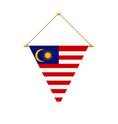 Chinese triangle flag hanging Royalty Free Vector Image