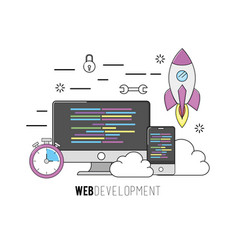 Software developer and programmer Royalty Free Vector Image