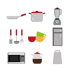 Kitchen set Royalty Free Vector Image - VectorStock