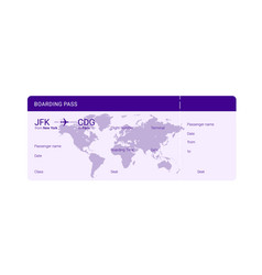 Pink boarding pass Royalty Free Vector Image - VectorStock