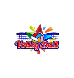 Logo for volleyball Royalty Free Vector Image - VectorStock