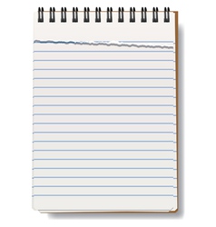 Notebook paper background Royalty Free Vector Image