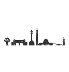Beit al zubair muscat city architecture oman Vector Image