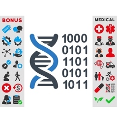 Genetic factors concept icon Royalty Free Vector Image