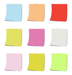 Realistic sticky note with shadow yellow paper Vector Image