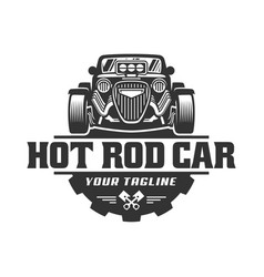 Hot rod authentic Royalty Free Vector Image - VectorStock