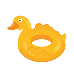 Summer design with pool and float Royalty Free Vector Image