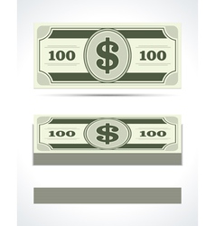 Money and numbers set Royalty Free Vector Image