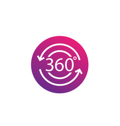 180 degrees graph linear concept icon Royalty Free Vector
