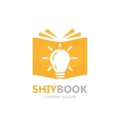 Gold book logo Royalty Free Vector Image - VectorStock