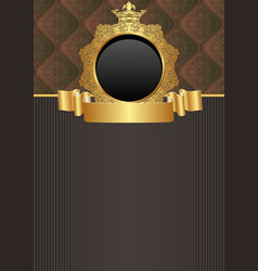 Golden background with shiny Royalty Free Vector Image