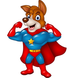 Super hero dog flying vector by HitToon - Image #768699 - VectorStock