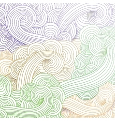 Waves and clouds vector by incomible - Image #877316 - VectorStock