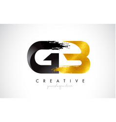 Ex letter design with brush stroke and modern 3d Vector Image