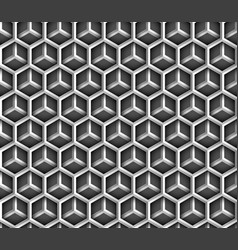 Design seamless monochrome hexagon pattern Vector Image