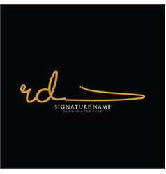 Letter bk signature logo template Royalty Free Vector Image