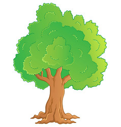 Tree theme drawing 2 Royalty Free Vector Image