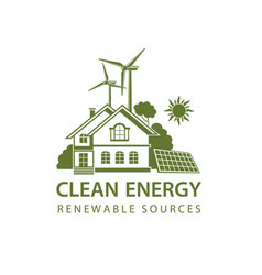 100 renewable energy label or sticker Royalty Free Vector