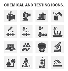 Manganese element chemical icon chemistry symbol Vector Image