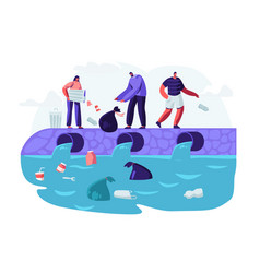 Waste sewage water pollution pipe city Royalty Free Vector