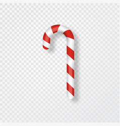 Candy cane square frame on white background Vector Image
