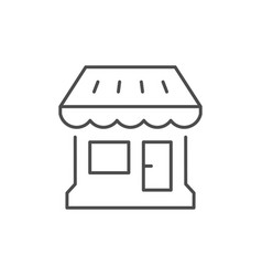 City street local business shops and stores Vector Image