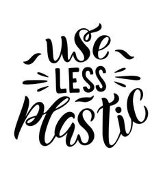 Say no to single use plastic Royalty Free Vector Image