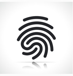 Fingerprint icon fingermark symbol Royalty Free Vector Image