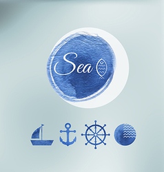 Experiment with salt and water making a saline Vector Image