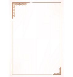 Vintage vertical frame Royalty Free Vector Image