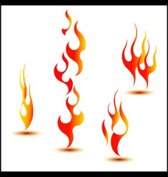 Fire patterns set Royalty Free Vector Image - VectorStock