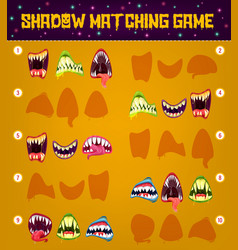 Kids spot differences game with halloween Vector Image