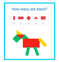 Cute shapes for kids poster learning basic Vector Image