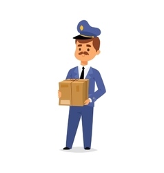 Postman character Royalty Free Vector Image - VectorStock