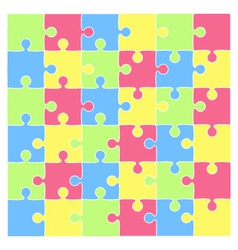 Cartoon of educational jigsaw puzzle Royalty Free Vector